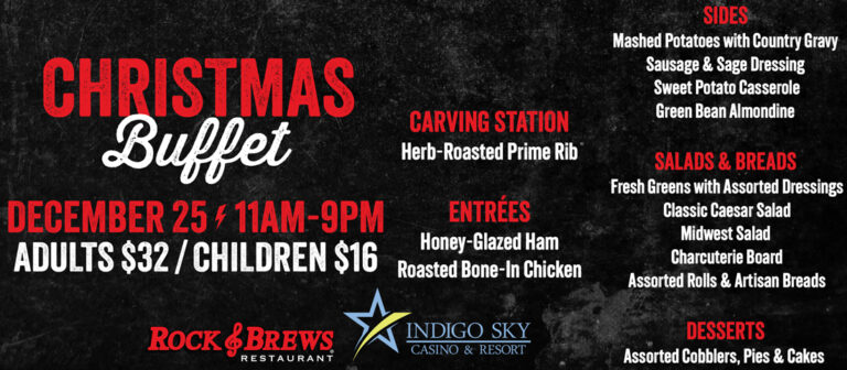 Christmas Day Buffet – Indigo Sky